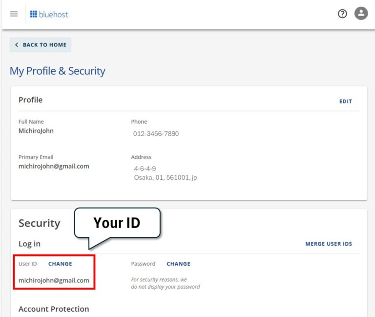 Server Settings of Bluehost | Making a homepage to start from scratch ...